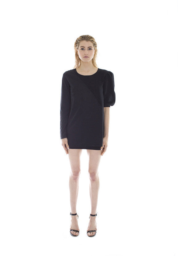 BLACK ON BLACK SLASHER TOP – Delikate Rayne