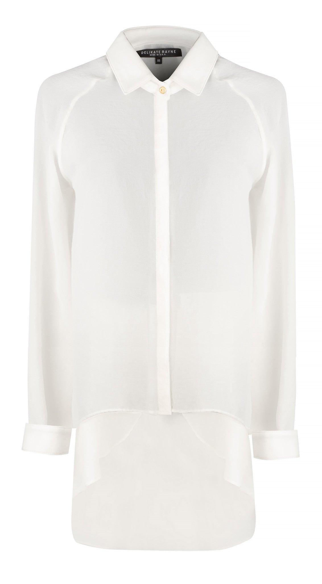 WHITE SLIT BACK BLOUSE WITH VEGAN LEATHER DETAILS – Delikate Rayne